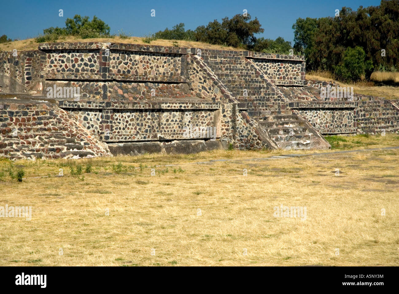 little pyramid - Teotihuacan - Mexico Stock Photo - Alamy