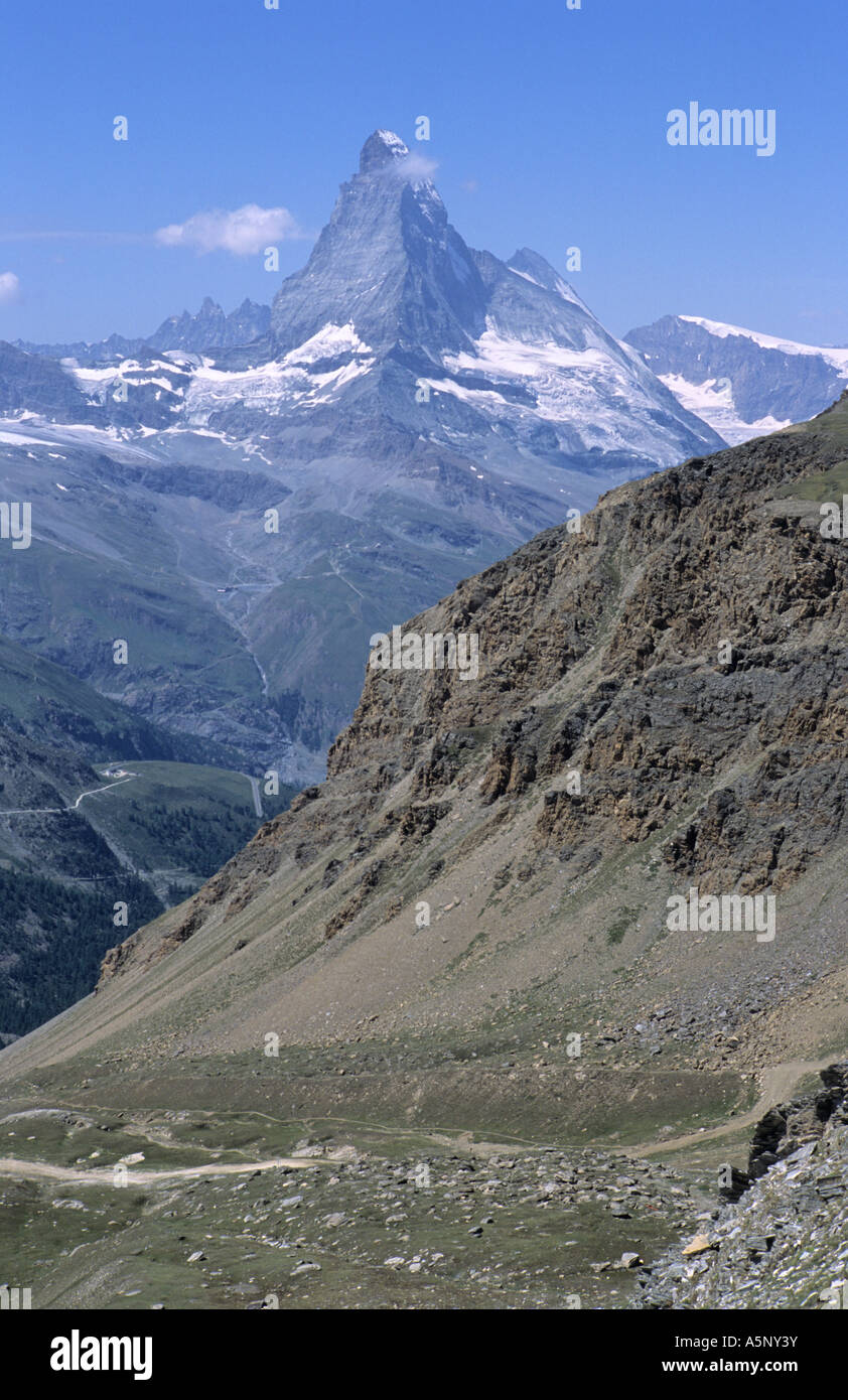 Scenic of mount Matterhorn Stock Photo - Alamy