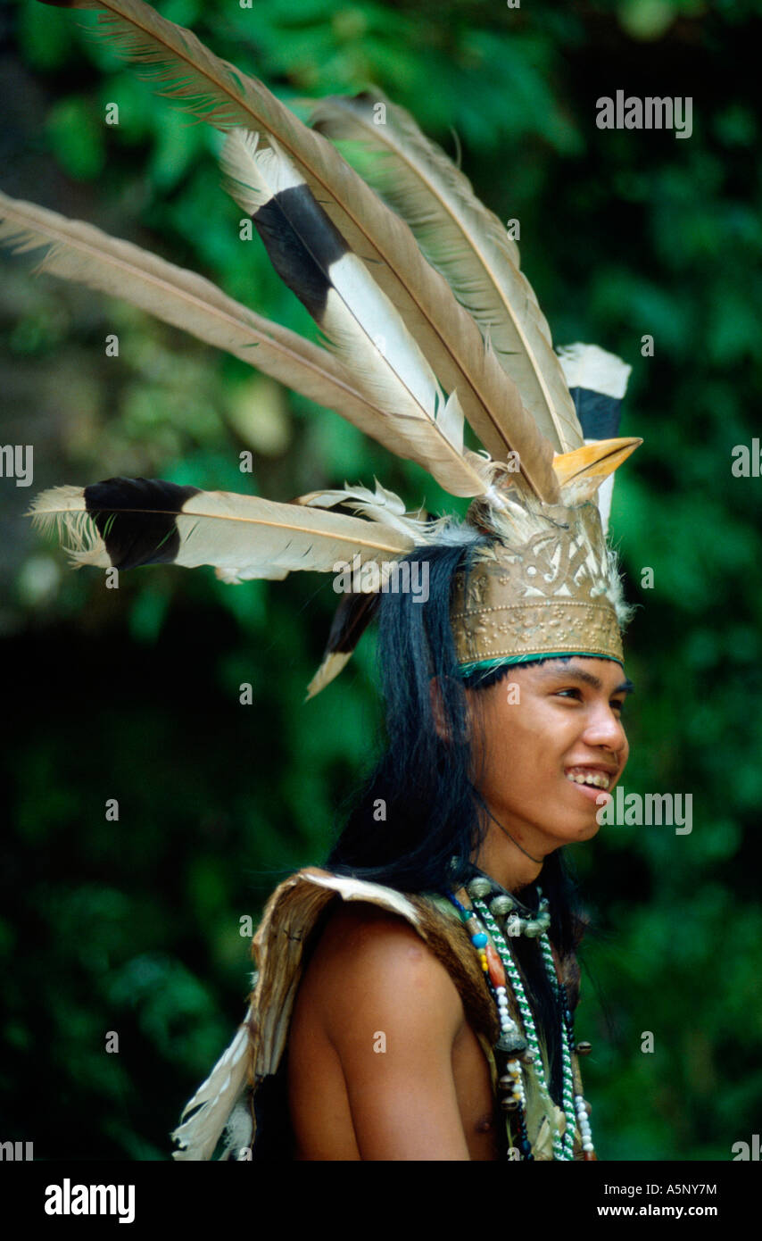 Young man of the Iban people Stock Photo - Alamy