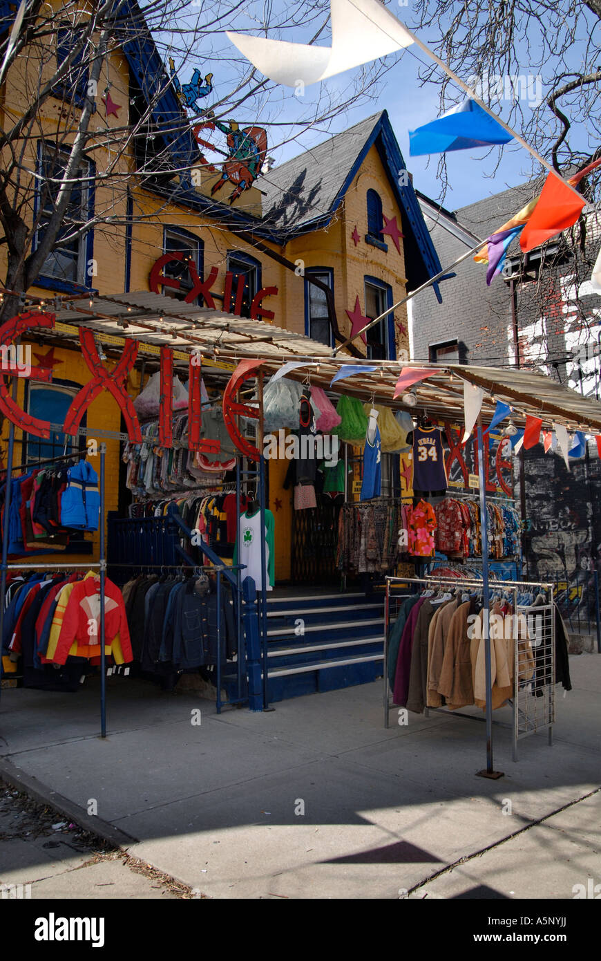 Colorful urban market Stock Photo - Alamy