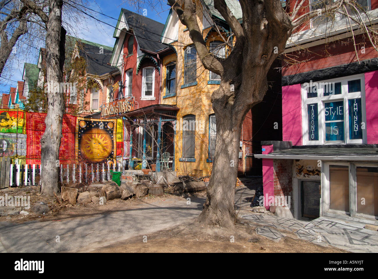 Colorful urban market Stock Photo - Alamy