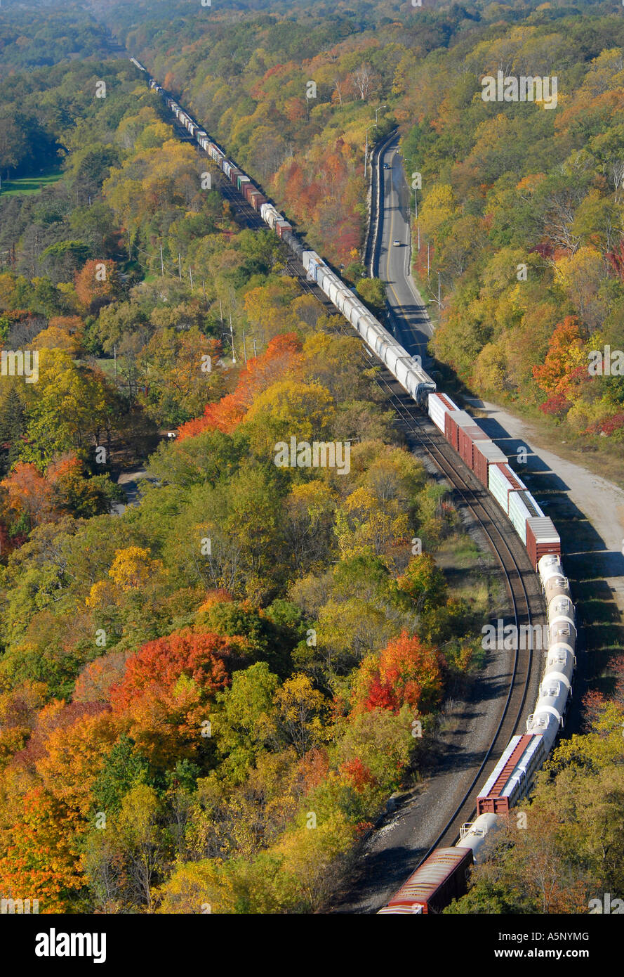 Long cargo train Stock Photo - Alamy
