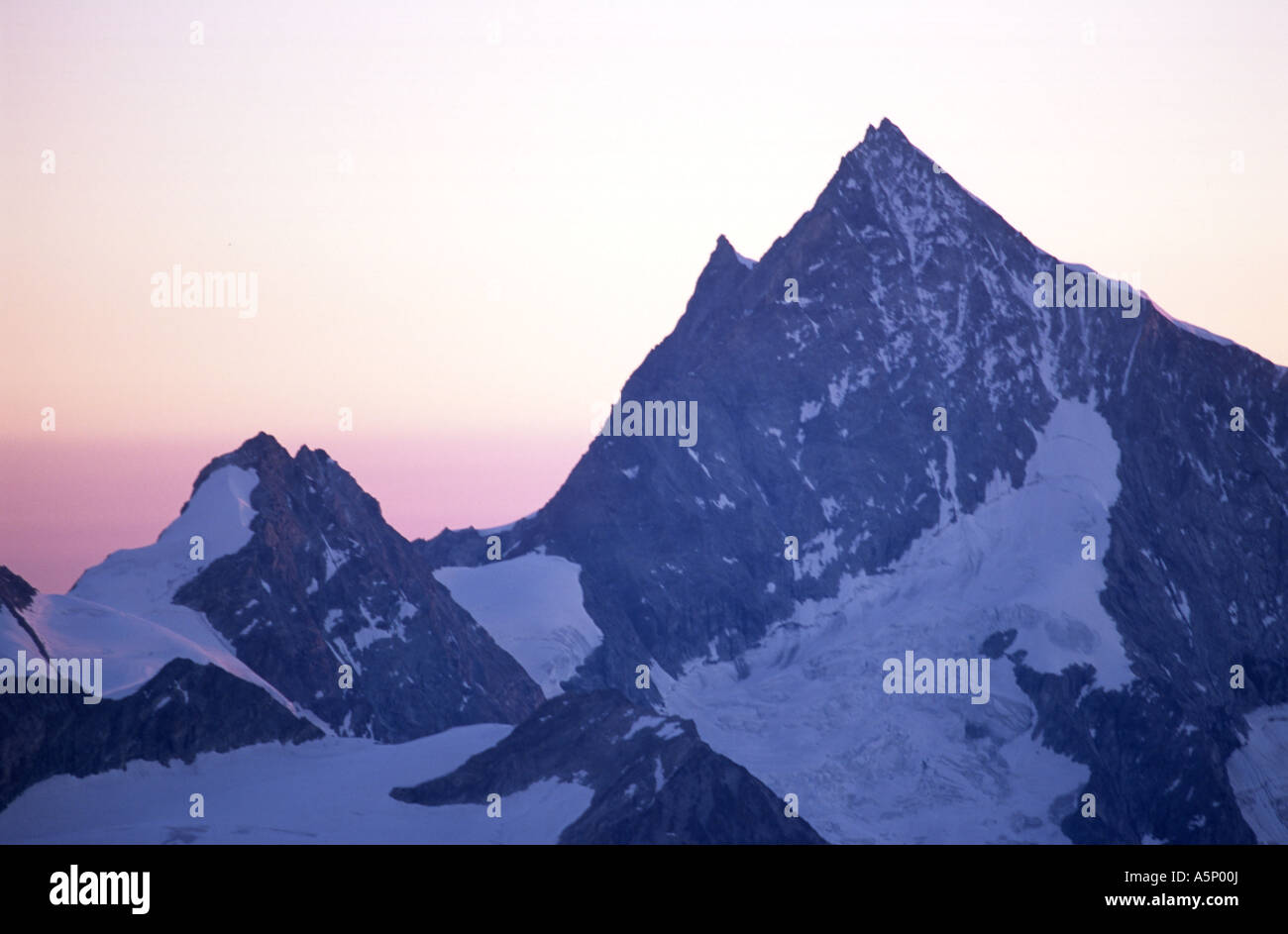 Weisshorn sunrise hi-res stock photography and images - Alamy
