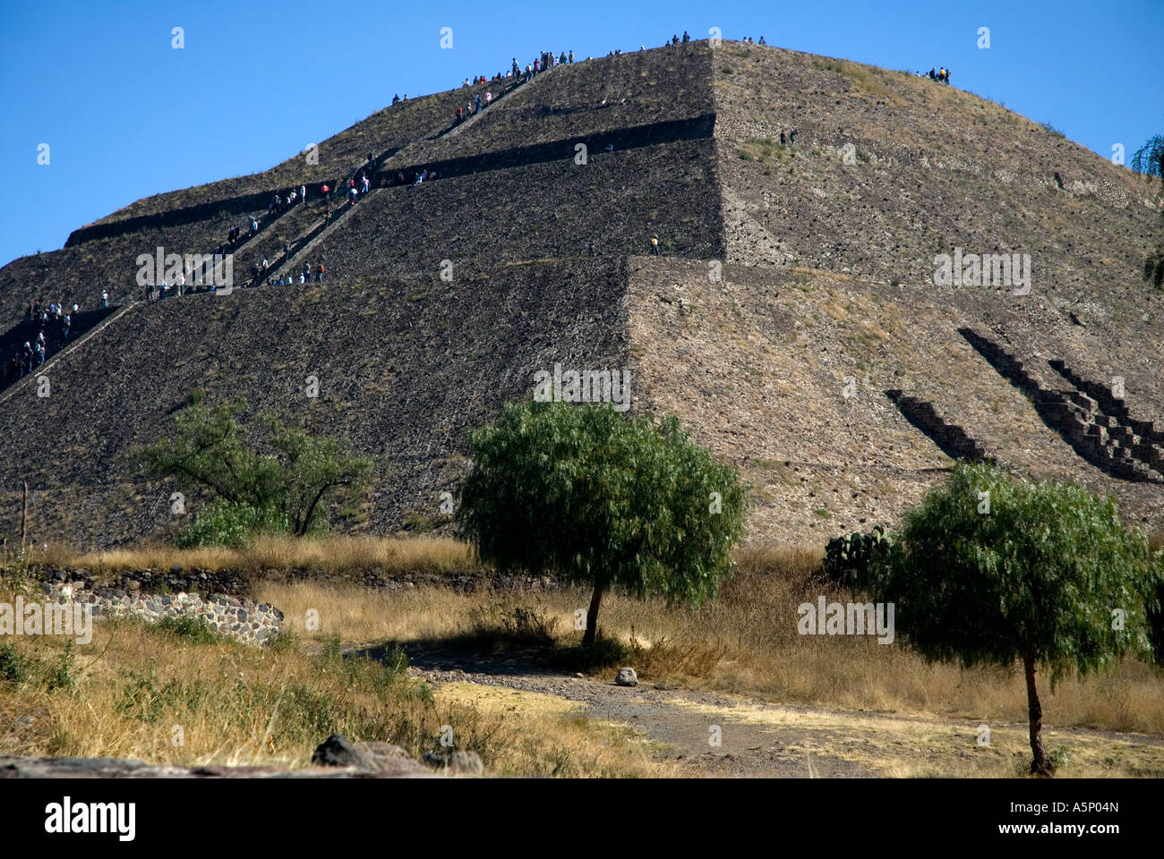 Pyramid of the Sun - Teotihuacan - Mexico Stock Photo - Alamy