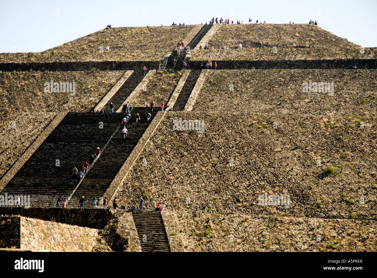 Pyramid of the Sun - Teotihuacan - Mexico Stock Photo - Alamy