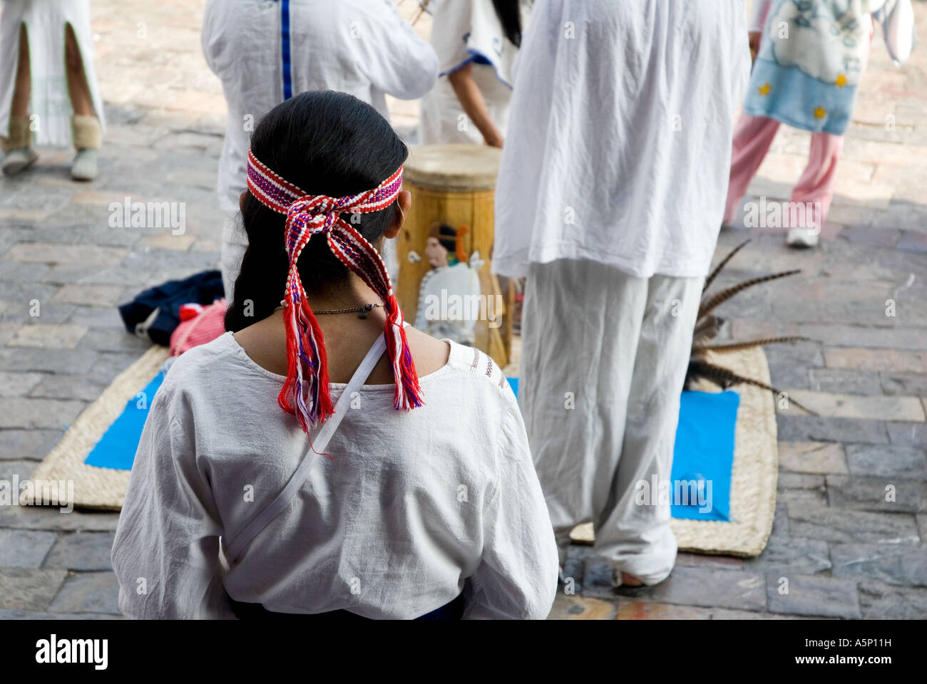 mayan ritual at Madonna of Guadalupe - mexico city Stock Photo - Alamy