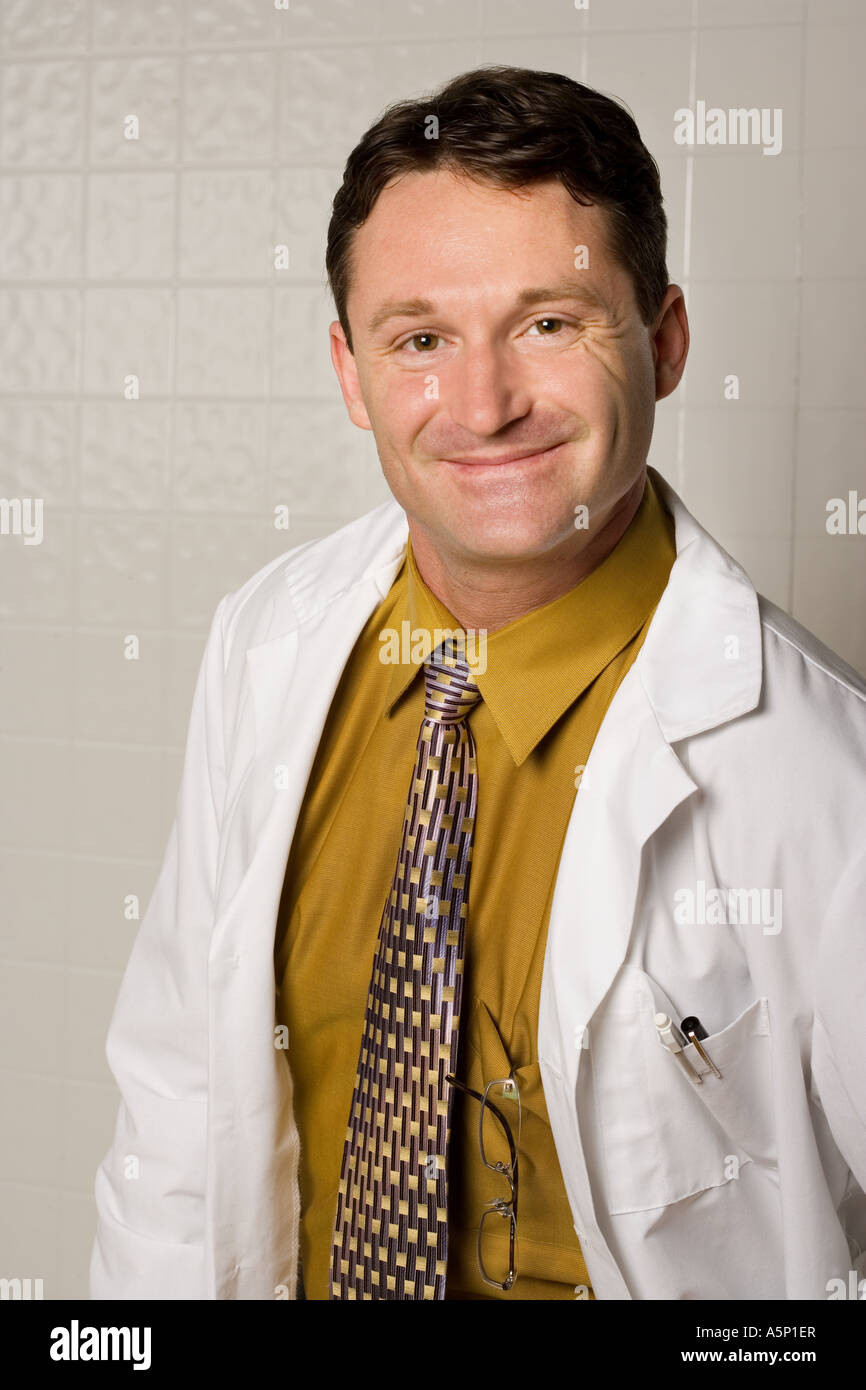 Why is this doctor smiling Stock Photo - Alamy
