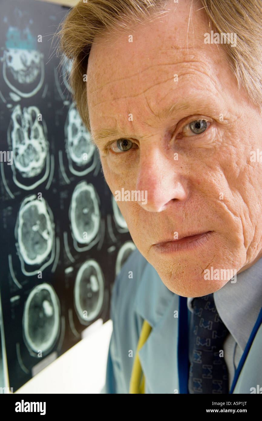 Physician portrait with medical x-rays Stock Photo - Alamy