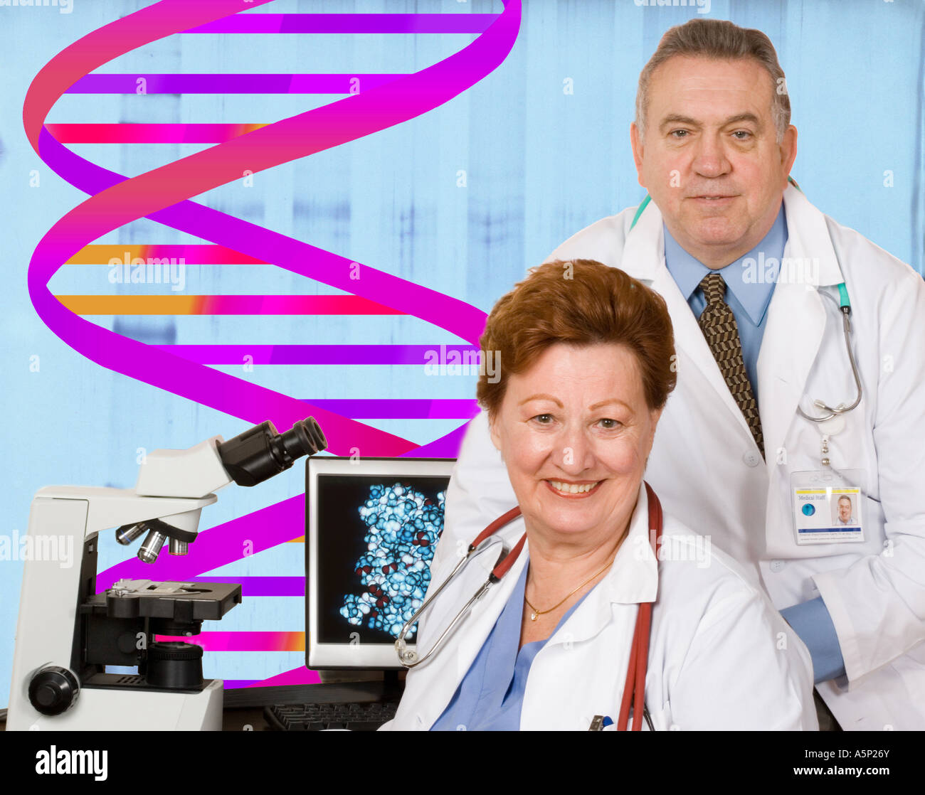 Genetic researchers dna samples hi-res stock photography and images - Alamy