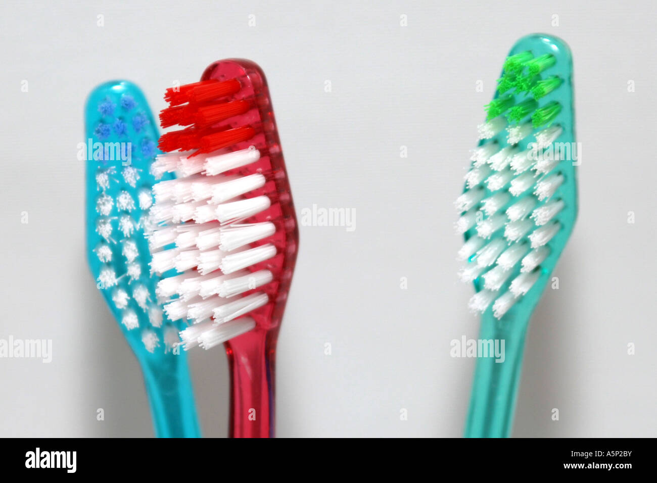 Group of family toothbrushes Stock Photo - Alamy