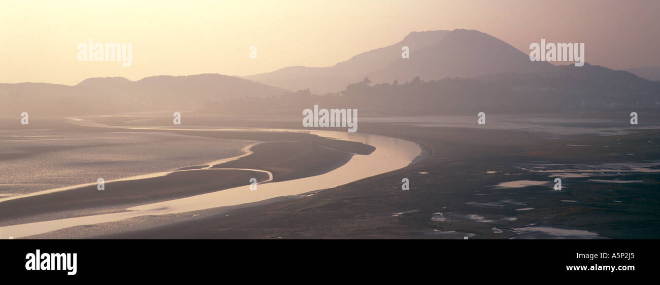 Tremadog bay from Portmeirion Wales Stock Photo - Alamy