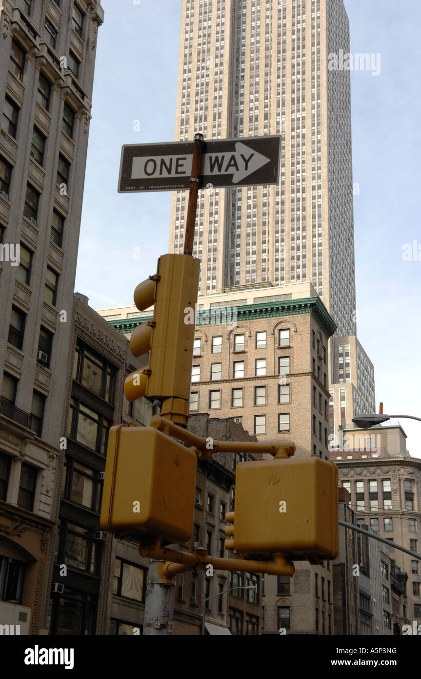 New York Road Signs Stock Photo - Alamy