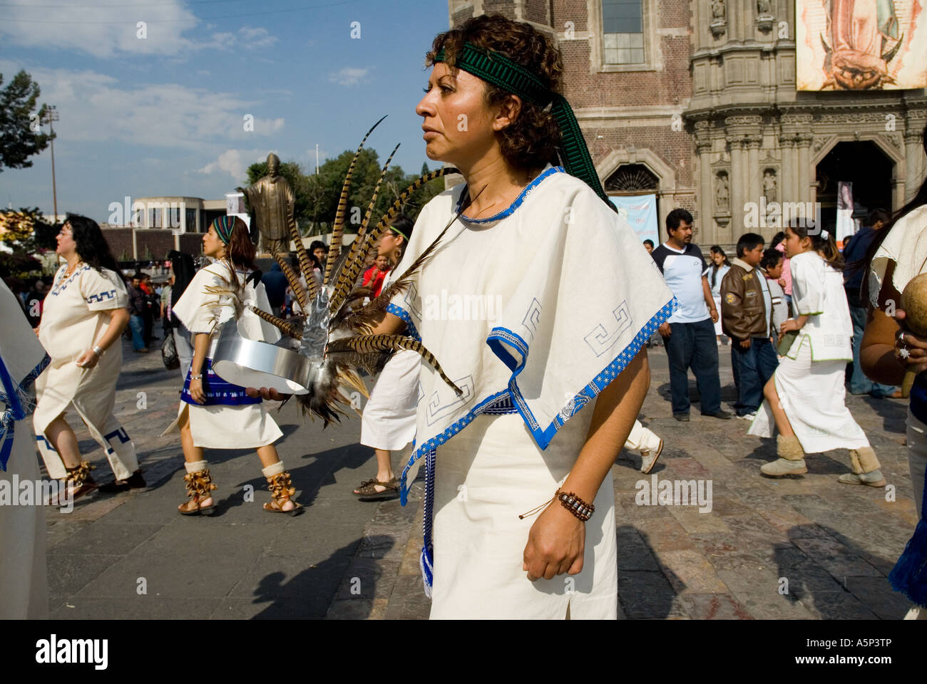 mayan ritual at Madonna of Guadalupe - mexico city Stock Photo - Alamy
