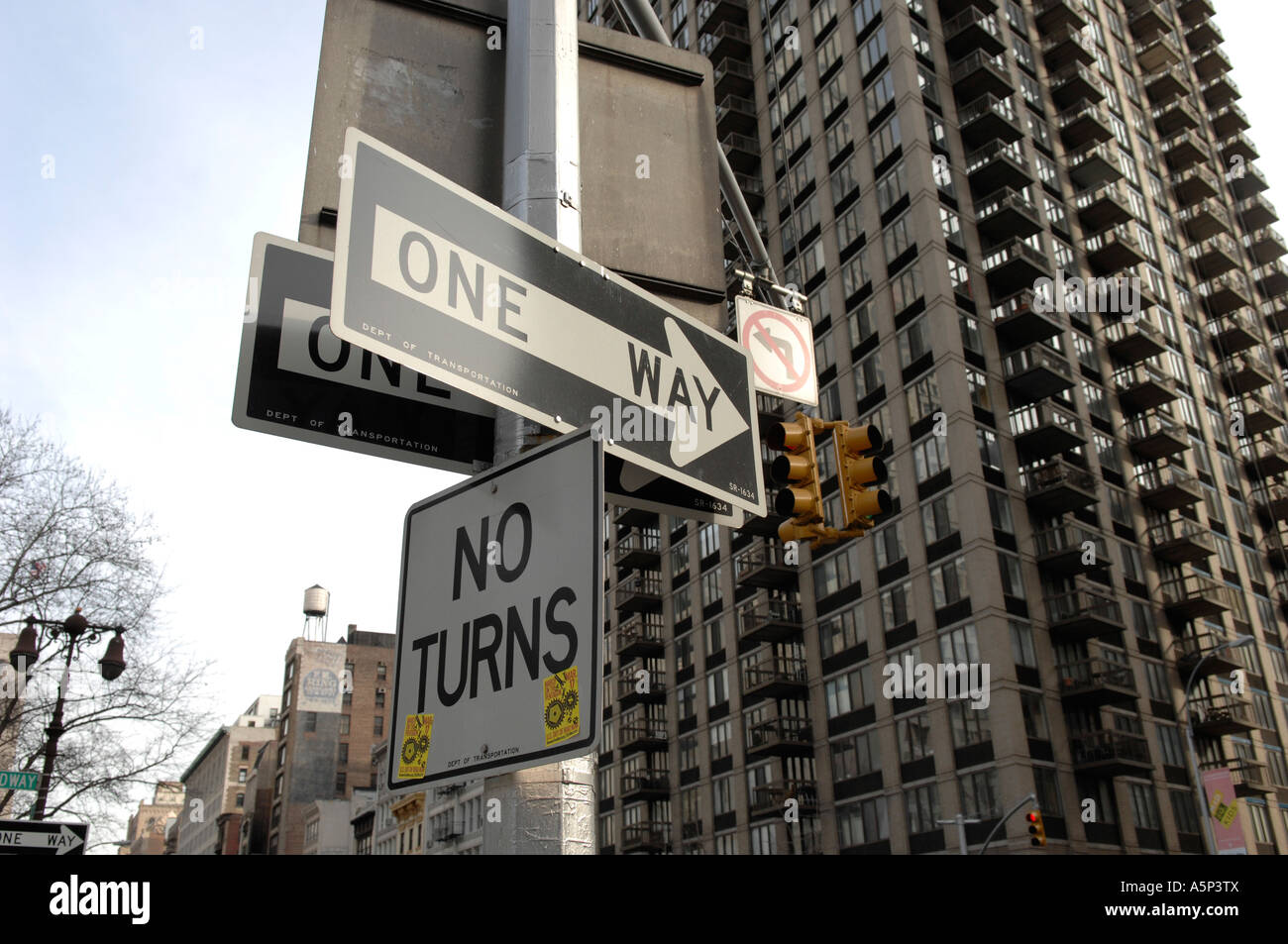 New York Road Signs Stock Photo - Alamy
