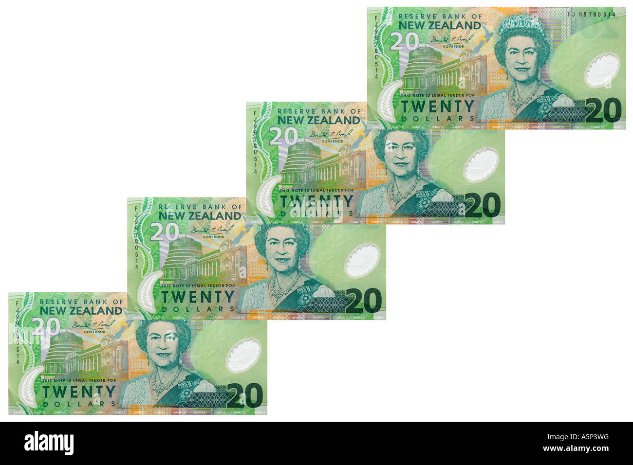 New zealand 20 dollar note hi-res stock photography and images - Alamy