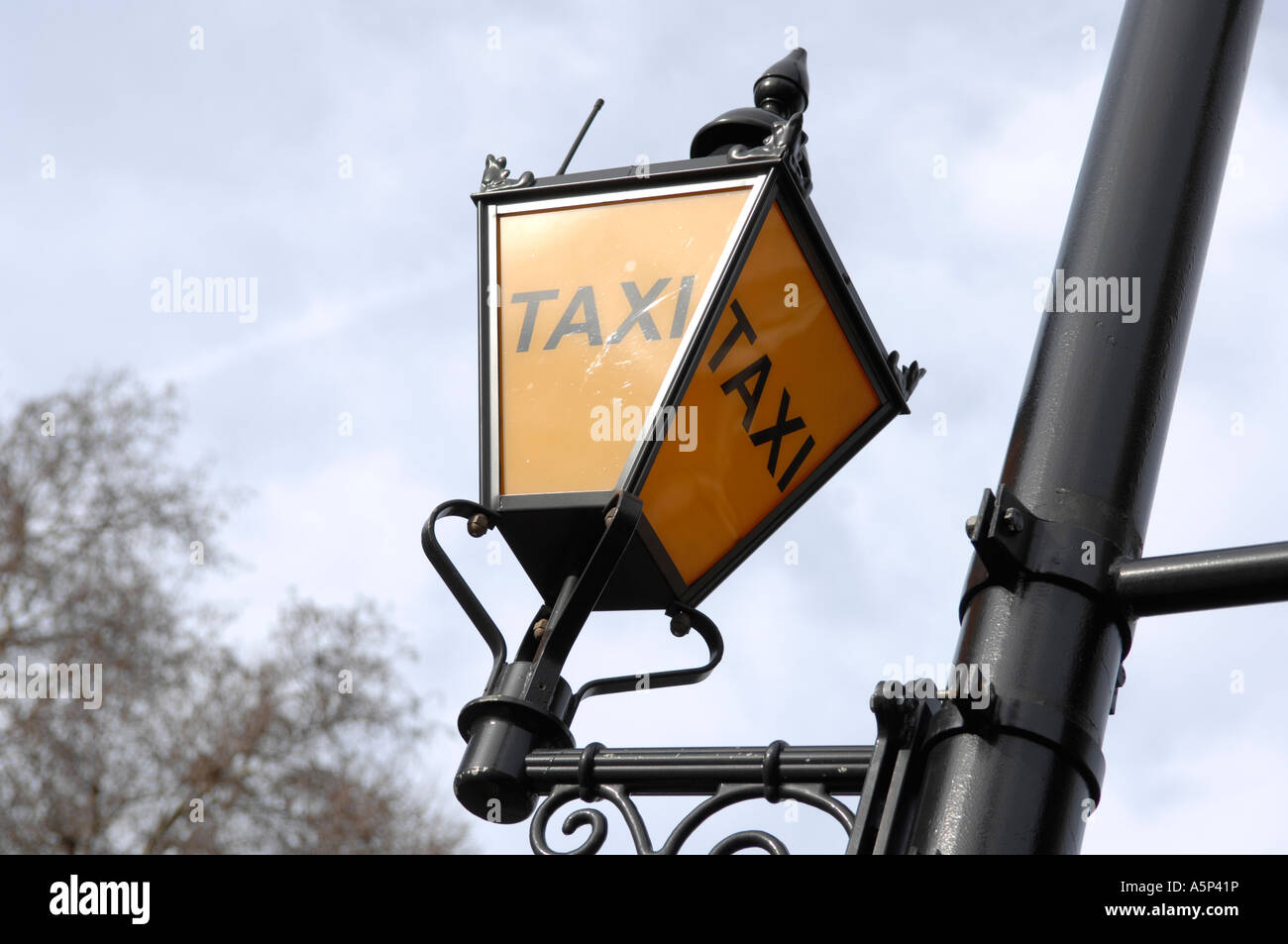 Taxi Point London Stock Photo - Alamy