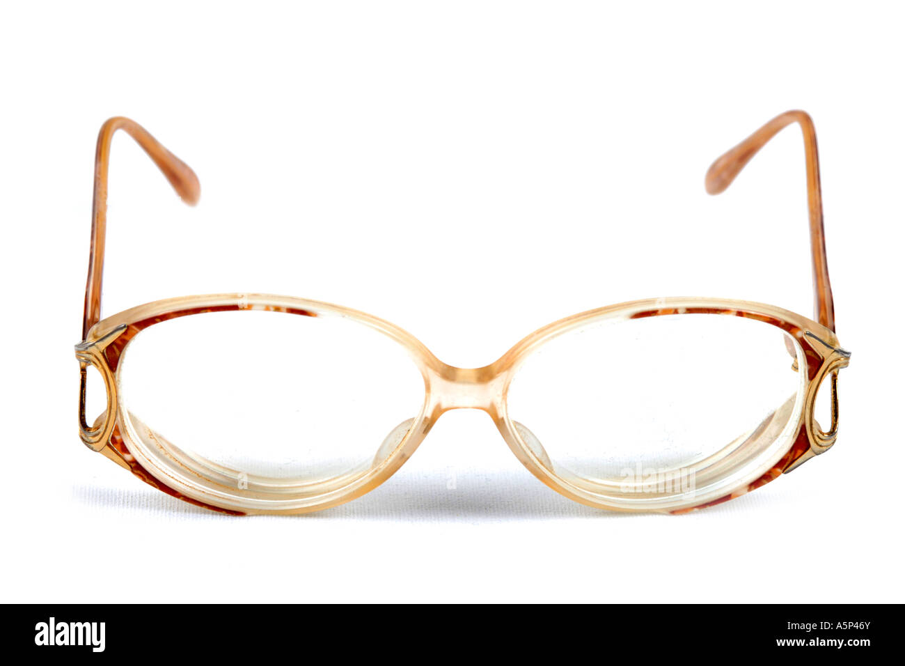 Spectacles against a white background Stock Photo - Alamy