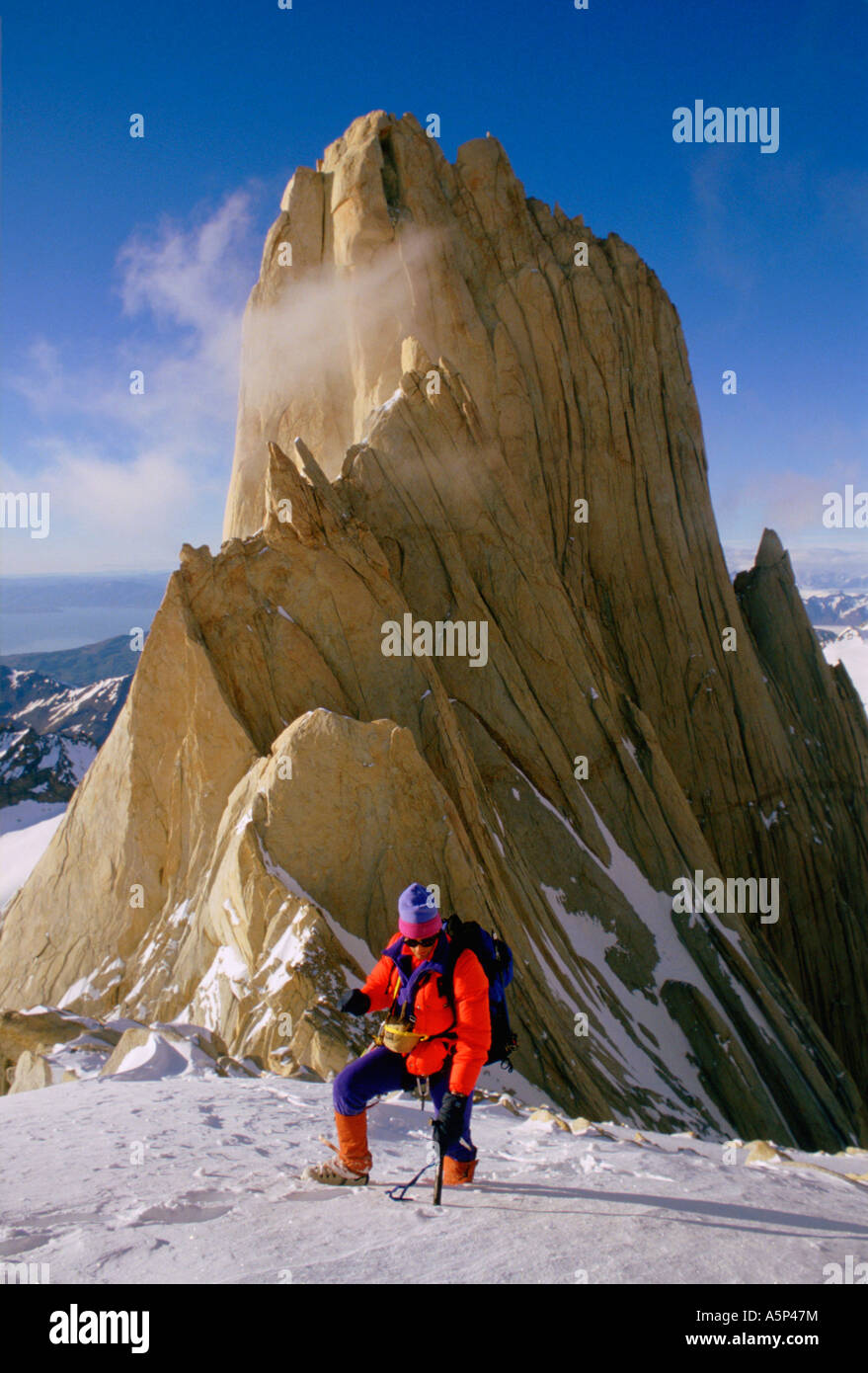Fitz Roy climb Patagonia Argentina Stock Photo - Alamy