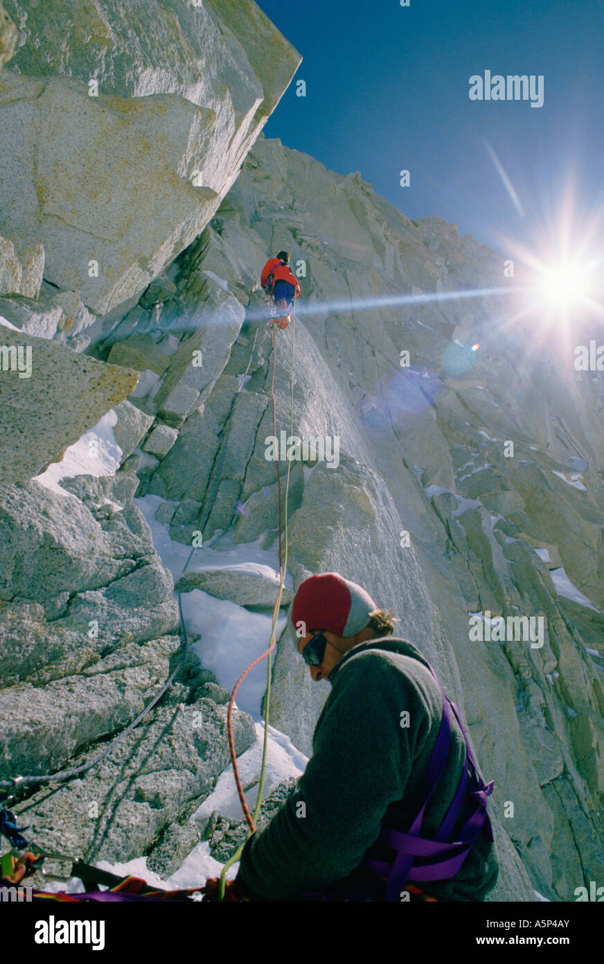 Mike Graber and David Wilson on Fitz Roy climb Patagonia Argentina ...