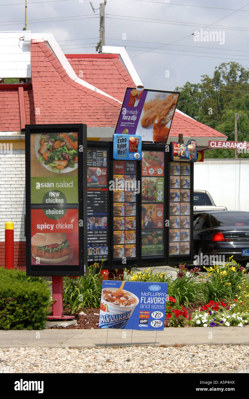 Drive thru menu hi-res stock photography and images - Alamy