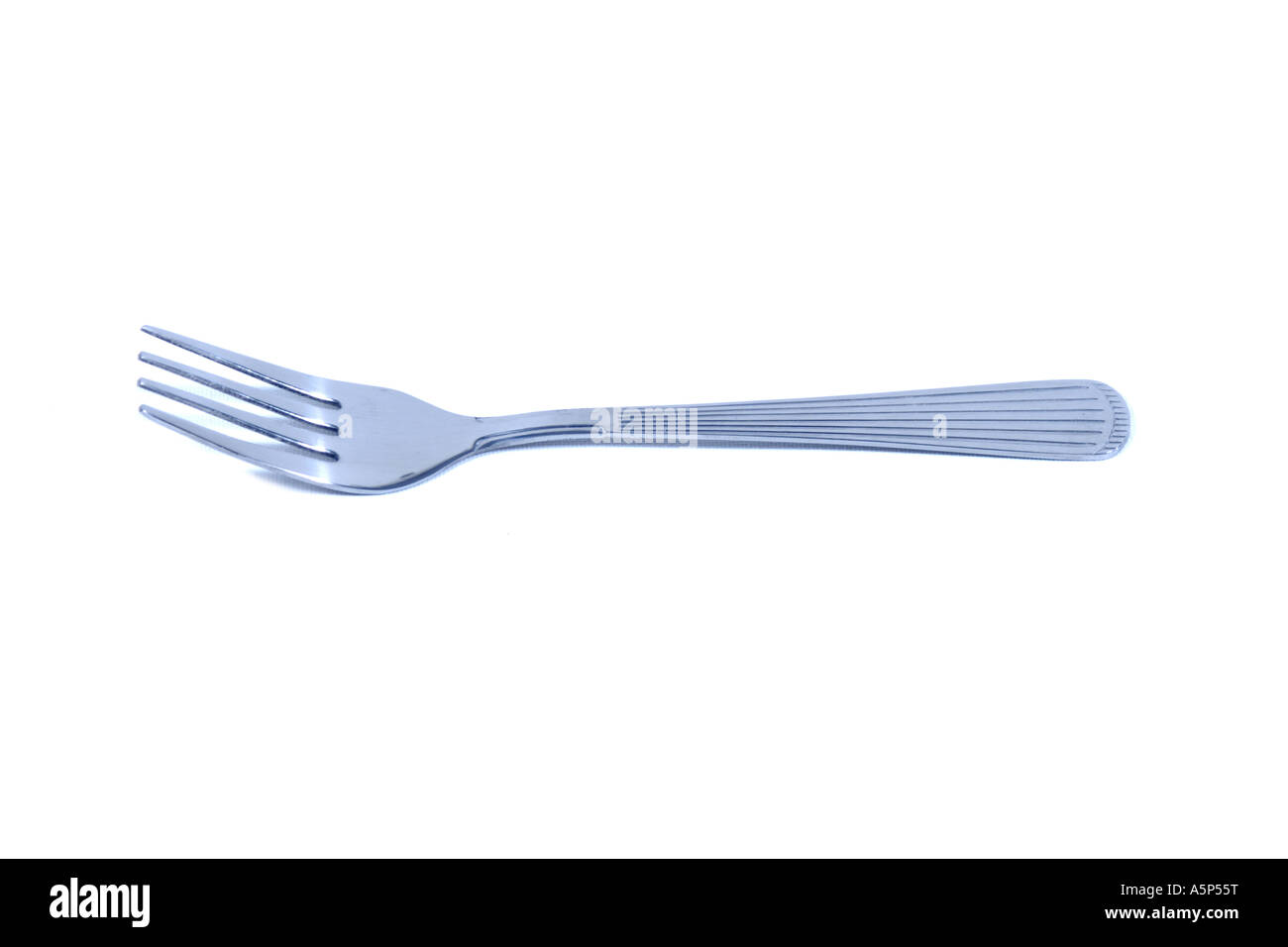 Single silver metal fork Stock Photo - Alamy