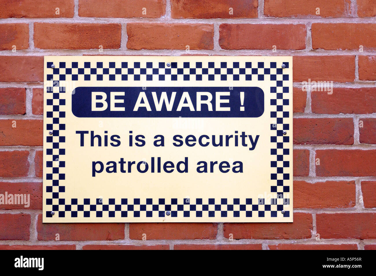 British security sign London UK Stock Photo - Alamy