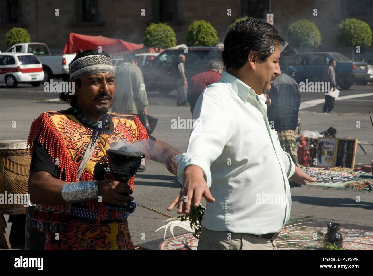 limpia made by the indigenous - cleaning of the soul - Plaza de la ...