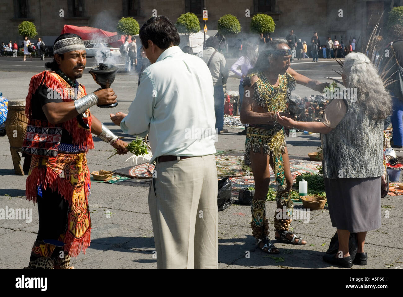 limpia made by the indigenous - cleaning of the soul -Plaza de la ...