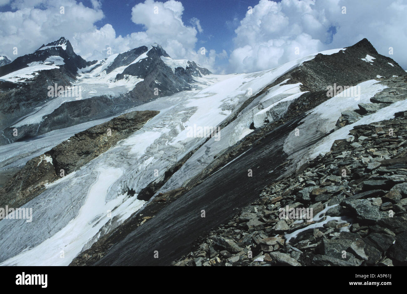Findelgletscher middle glacier Stock Photo - Alamy