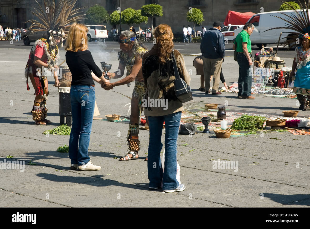 limpia made by the indigenous - cleaning of the soul - Plaza de la ...