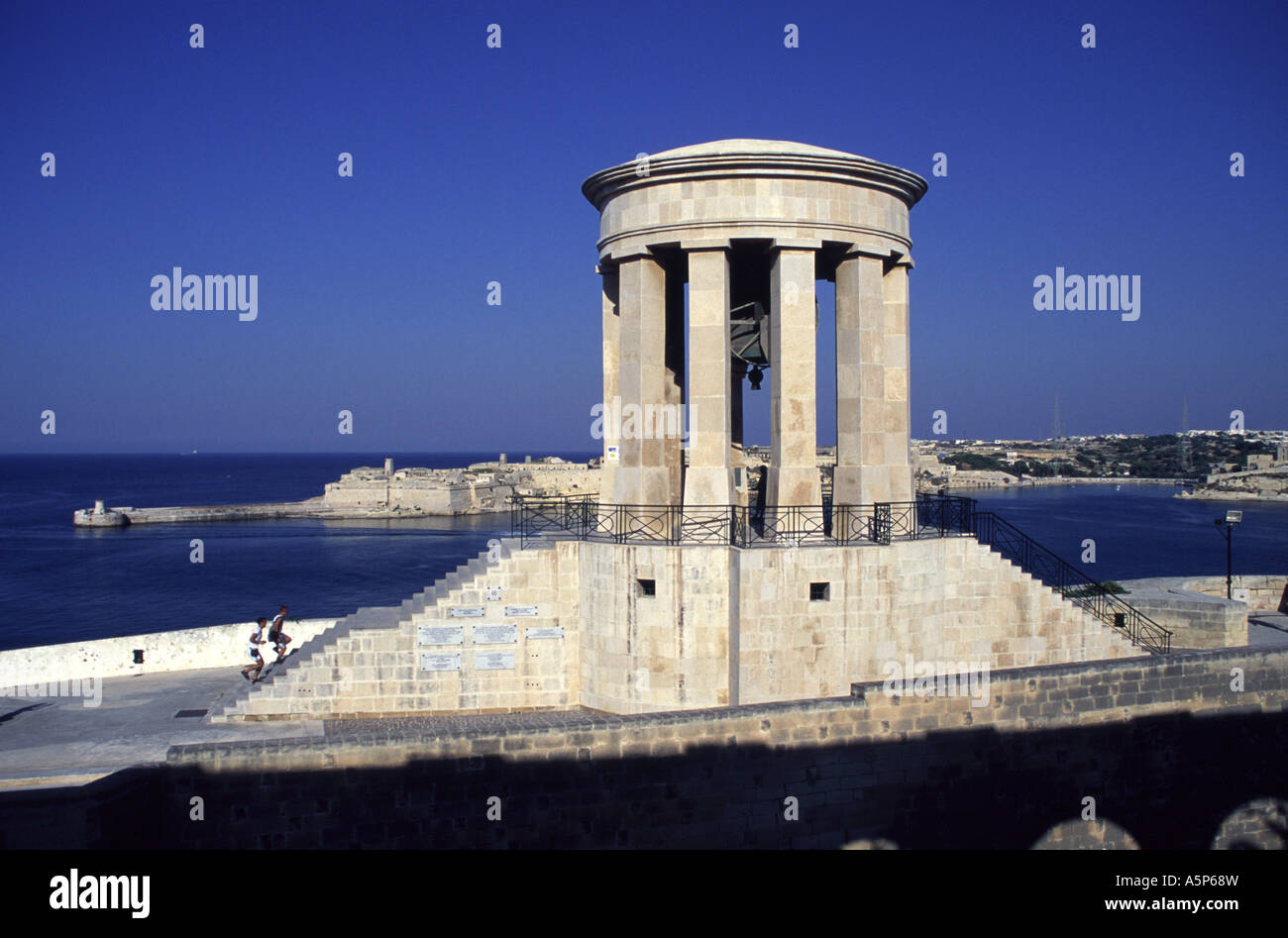 Siege Bell Memorial Valletta Malta Stock Photo - Alamy