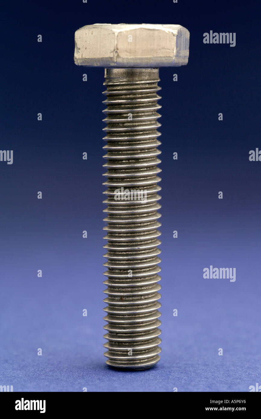 Metal Bolt Thread Stock Photo - Alamy