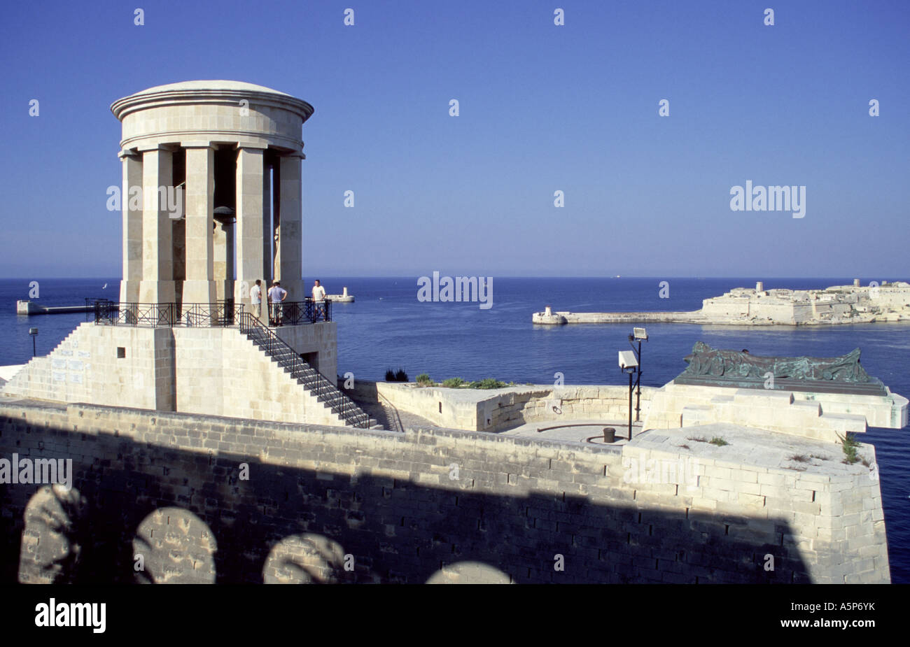 Siege Bell Memorial Valletta Malta Stock Photo - Alamy