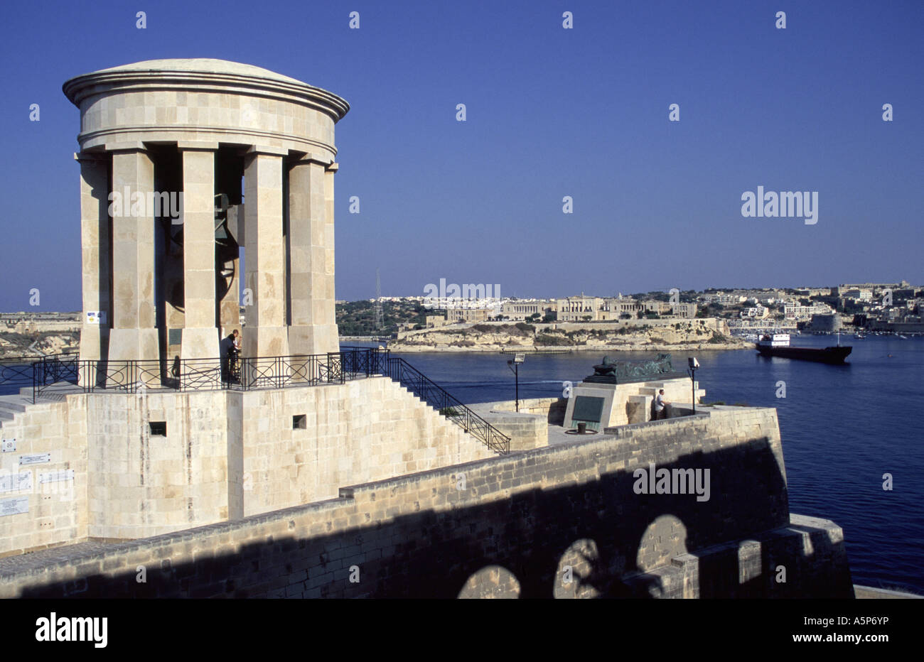 Siege Bell Memorial Valletta Malta Stock Photo - Alamy