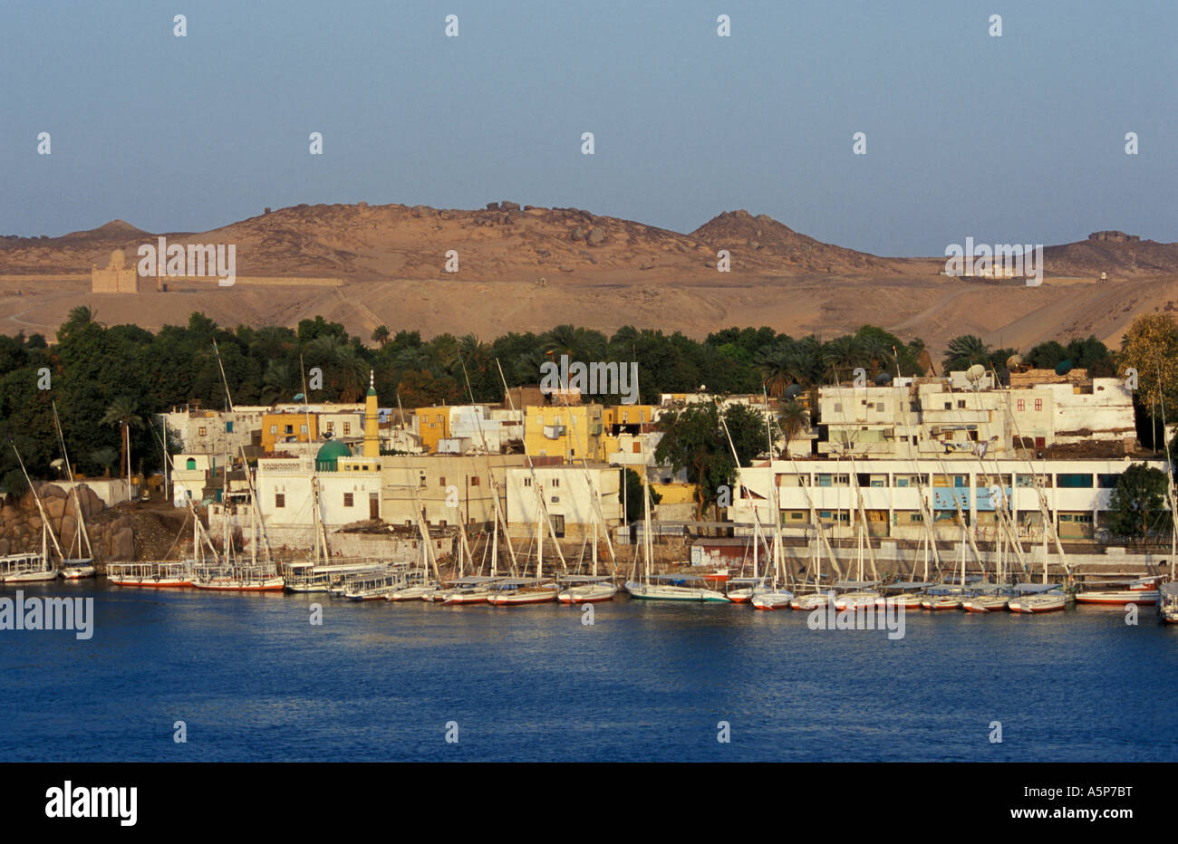 Elephantine Island on the Nile, Aswan, Egypt Stock Photo - Alamy