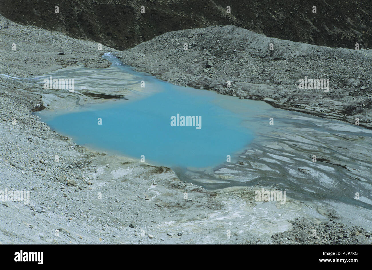 Glacial moraine landscape Stock Photo - Alamy
