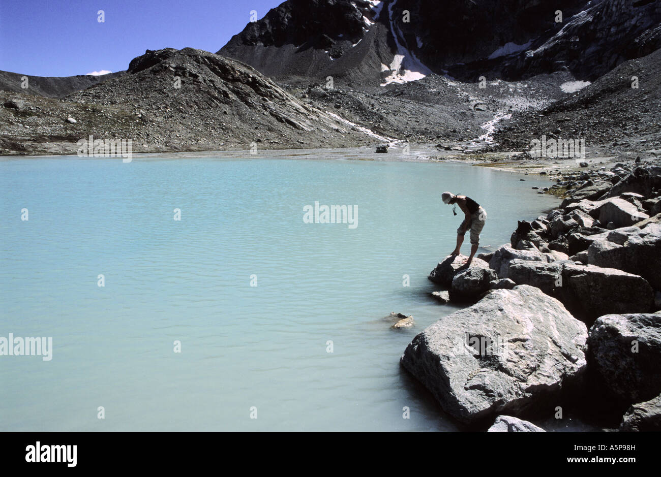 Glacial melting water Stock Photo - Alamy