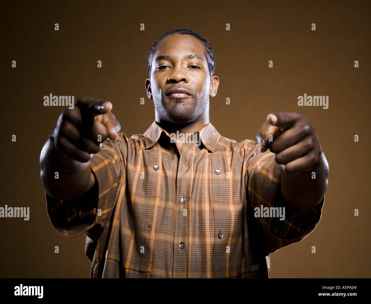 African American pointing Stock Photo - Alamy