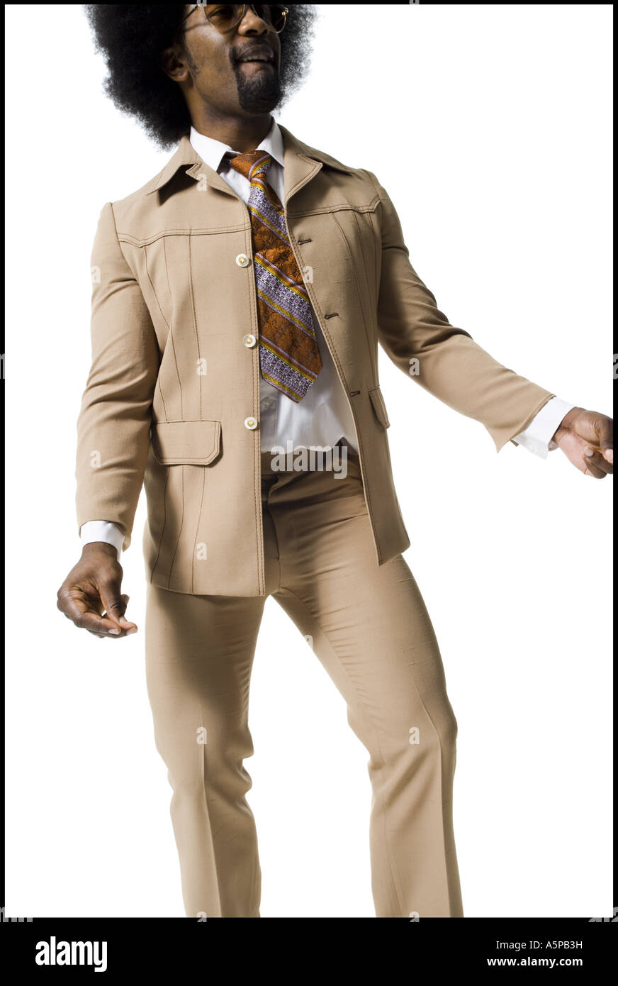 Man dancing alone in suit hi-res stock photography and images - Alamy