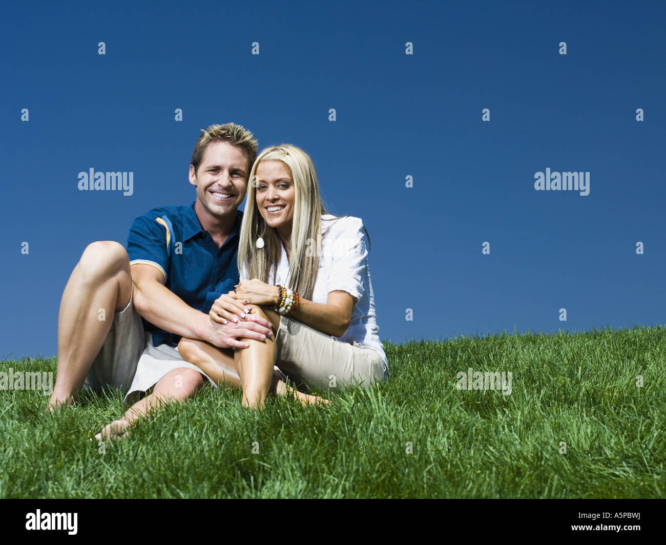 Couple together outdoors Stock Photo - Alamy