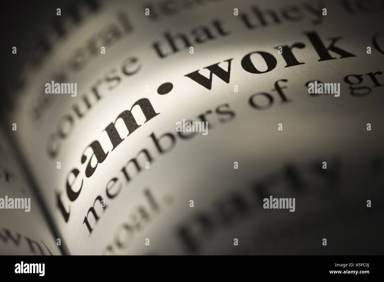 Teamwork dictionary definition hi-res stock photography and images - Alamy