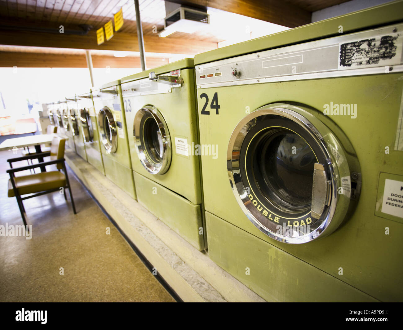 Laundry with washers and dryers hi-res stock photography and images - Alamy