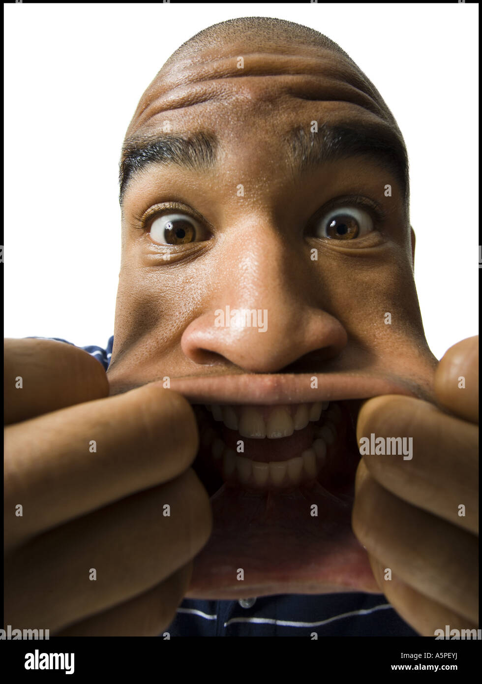 Man making a funny face Stock Photo - Alamy