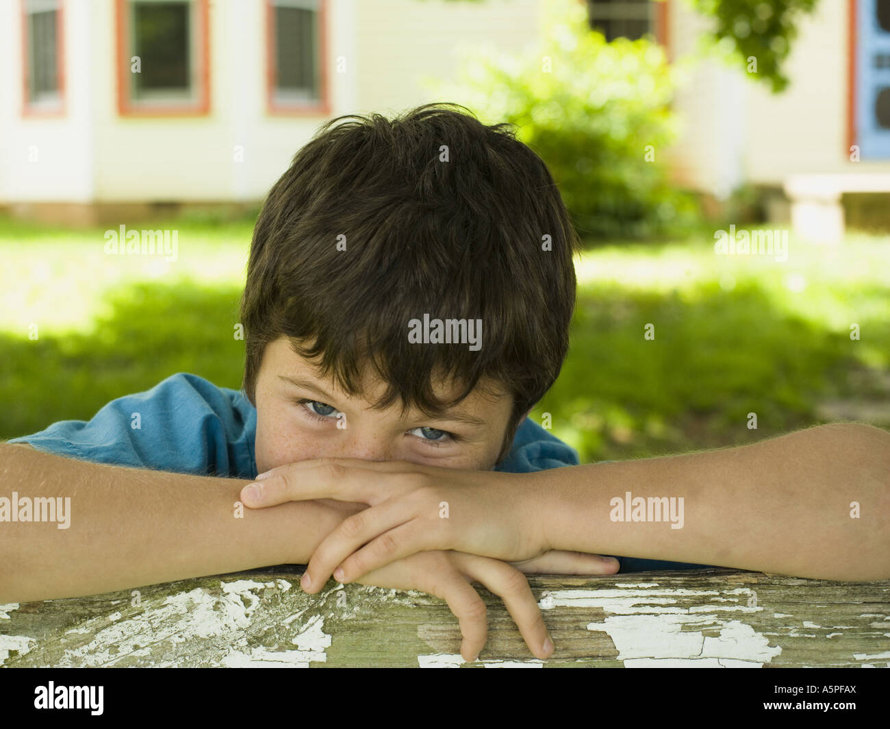 Portrait of a boy smiling Stock Photo - Alamy