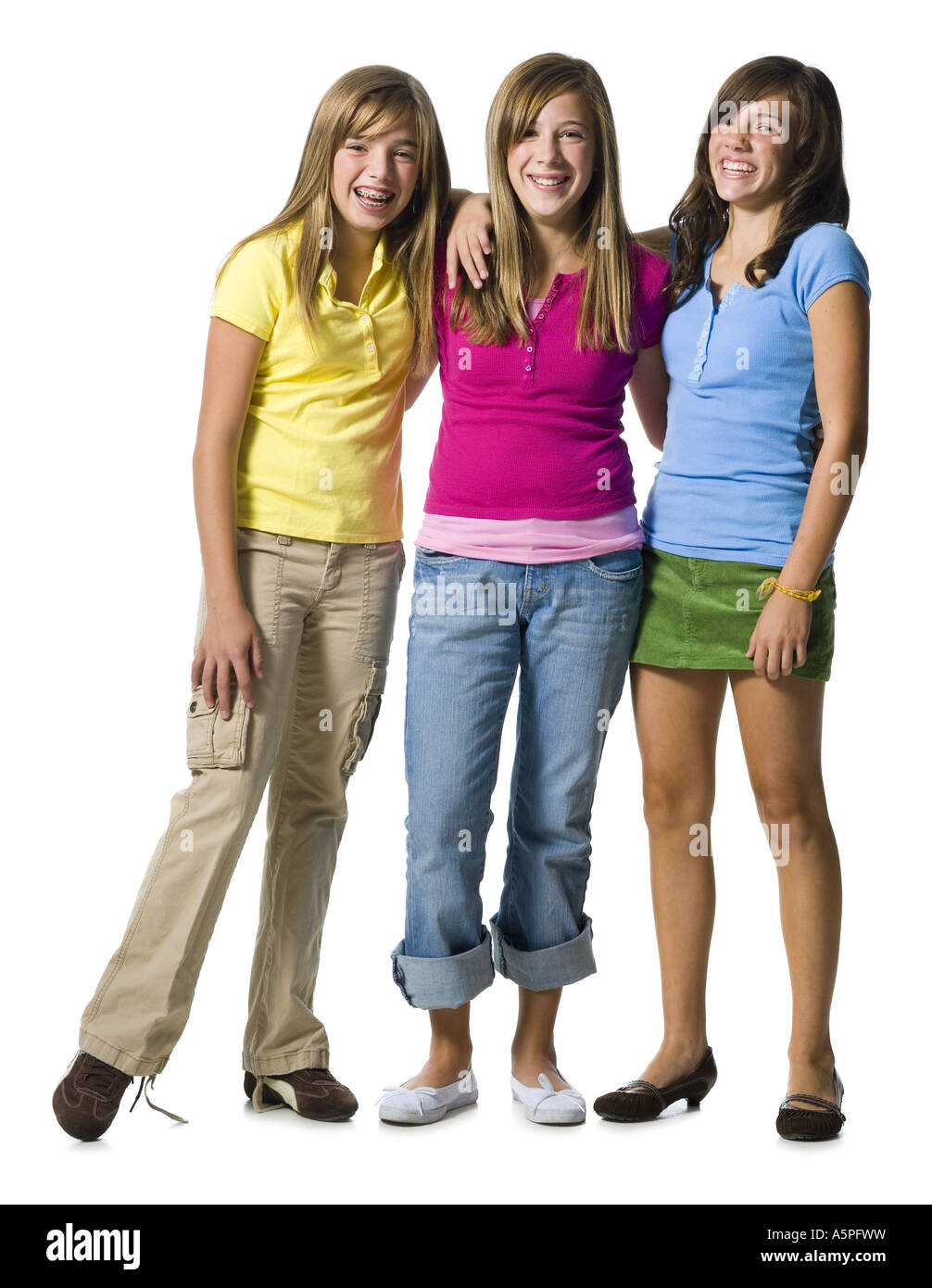 Three siblings and girls Cut Out Stock Images & Pictures - Alamy