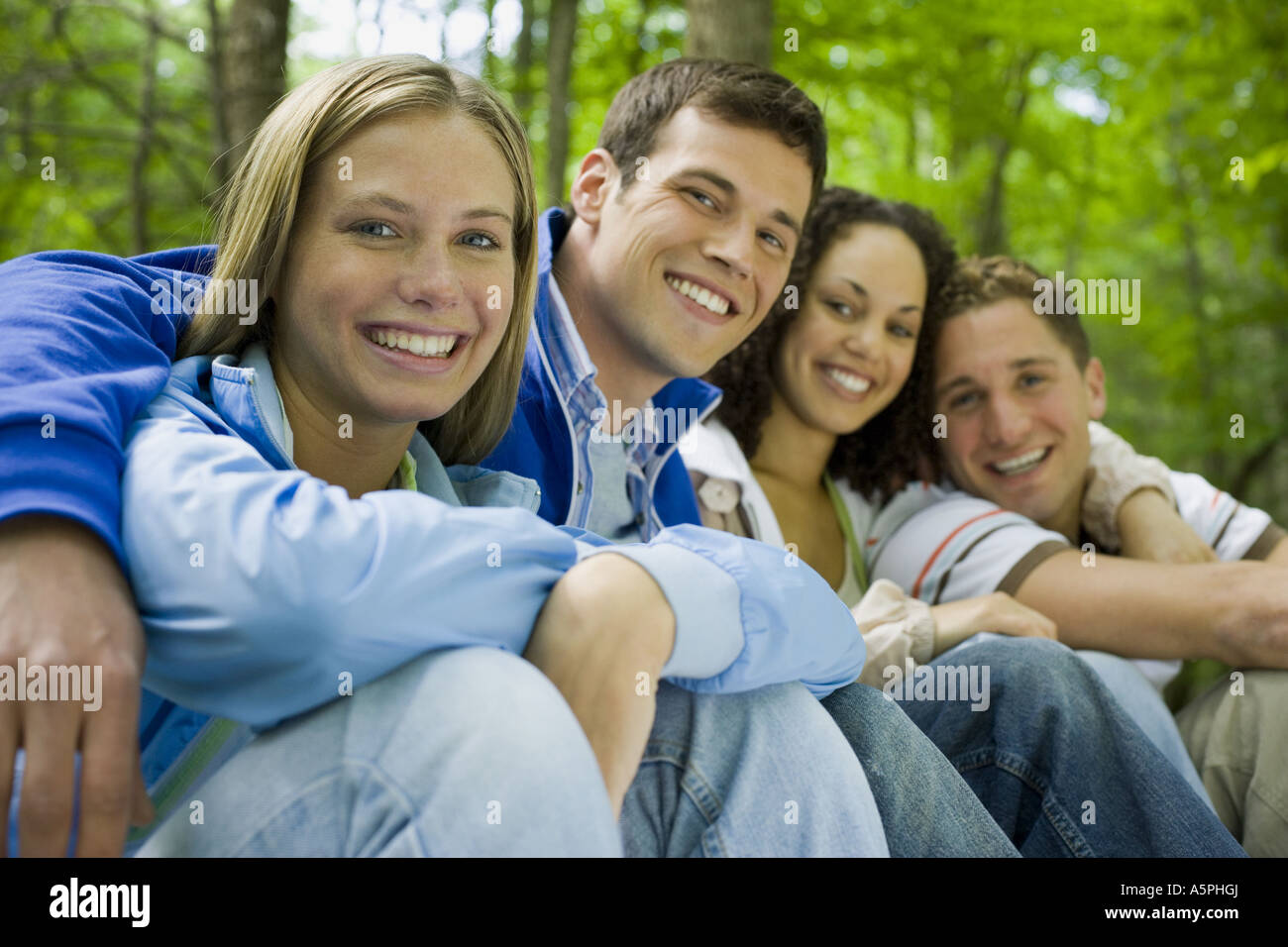 Teen portrait four people multi ethnic hi-res stock photography and ...