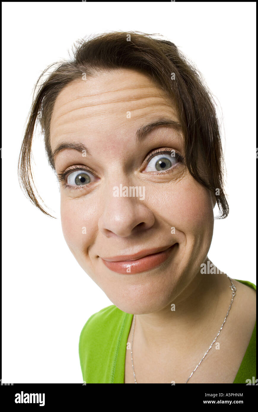 Camera facing surprised faces hi-res stock photography and images - Alamy