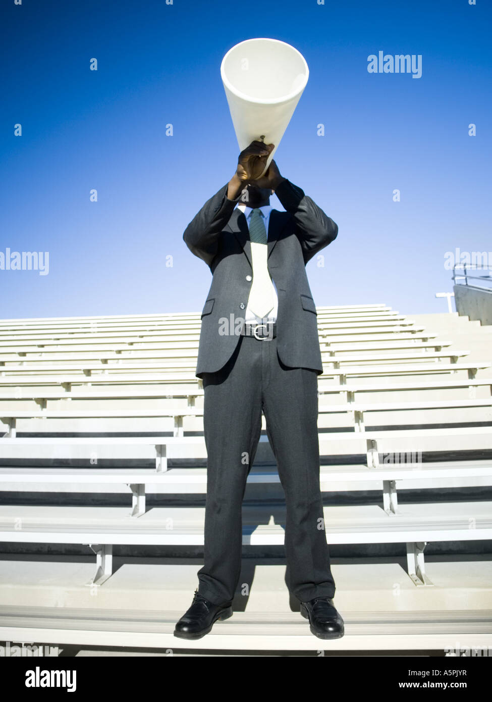 Man Yelling Through Bullhorn High Resolution Stock Photography and ...