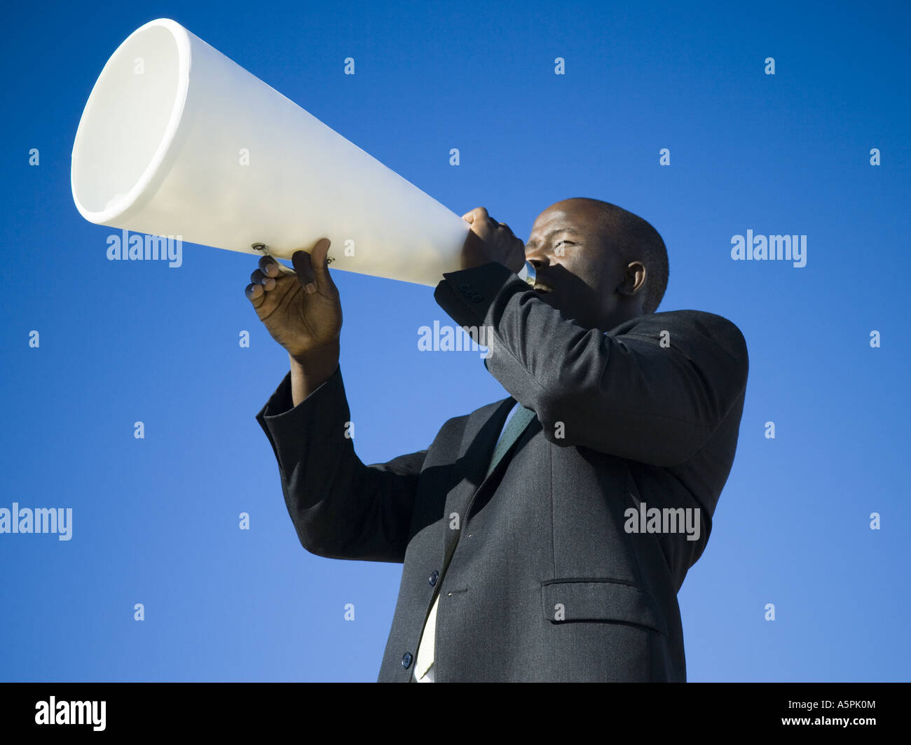Man Yelling Through Bullhorn High Resolution Stock Photography and ...