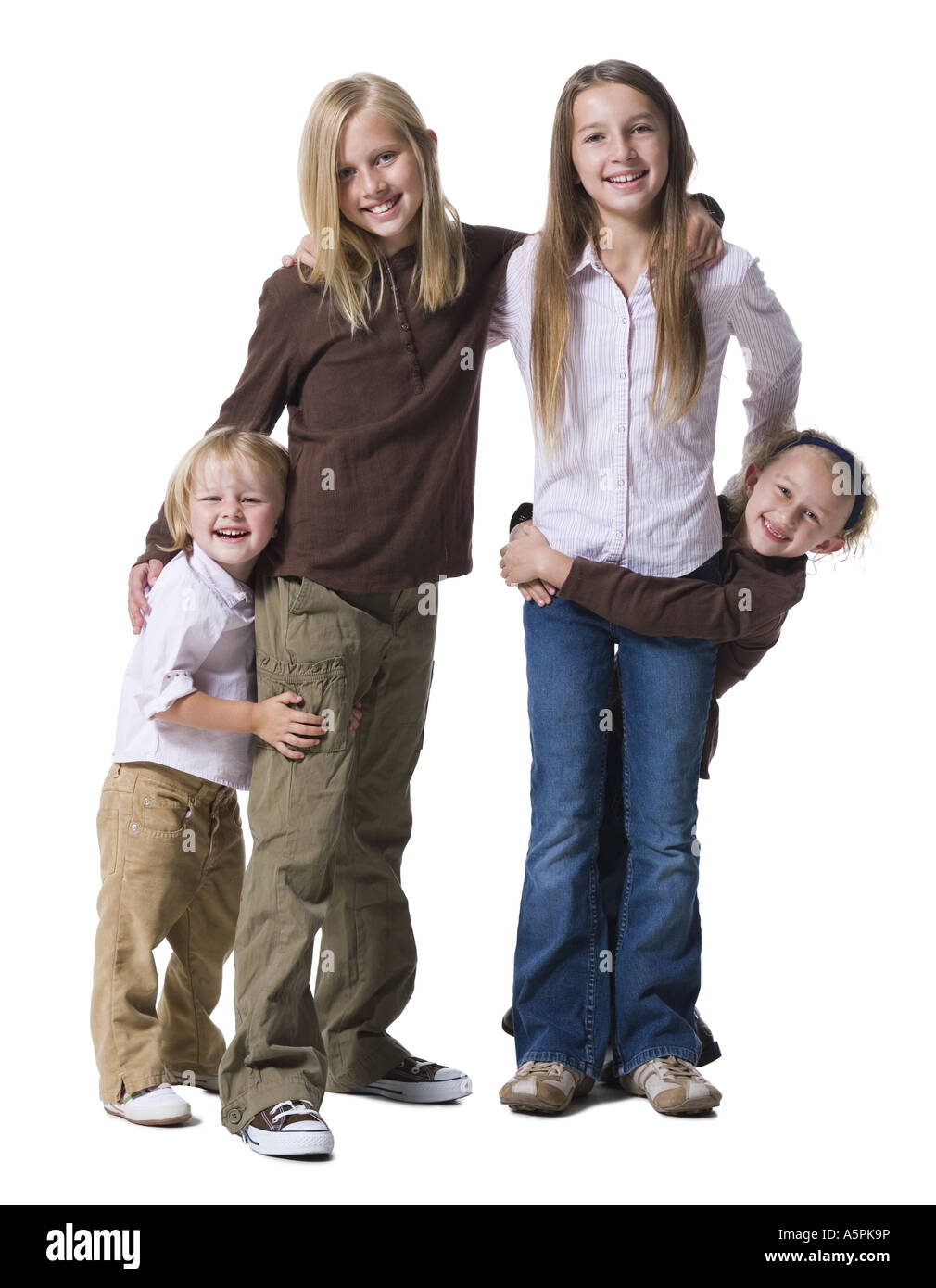 Four sisters Cut Out Stock Images & Pictures - Alamy
